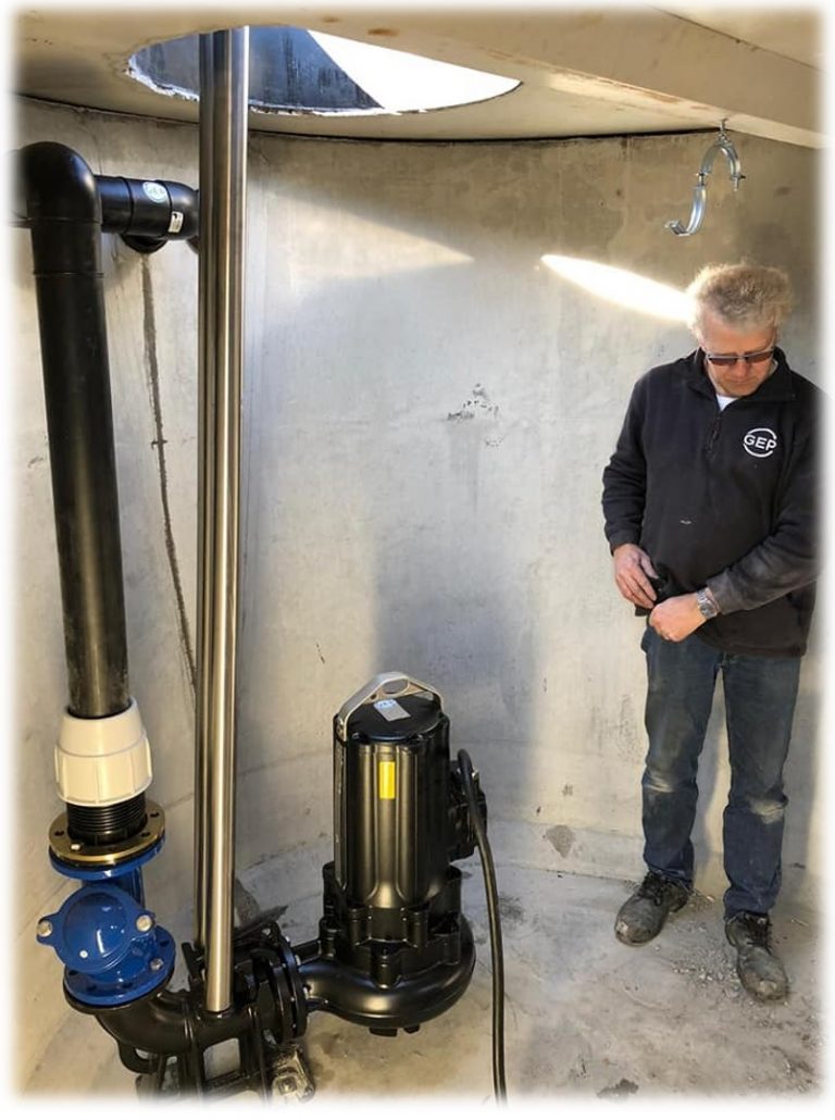 Pompput Beton, prefab betonput voor opslaan van regenwater