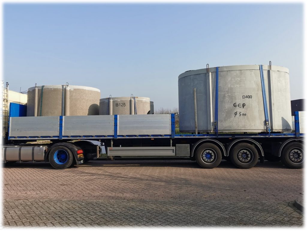 Pompput Beton, prefab betonput voor opslaan van regenwater